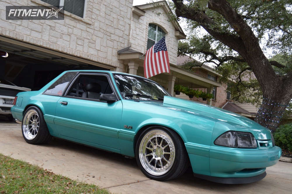 1993 Ford Mustang GT with 18x8.5 CCW D110 and Nitto 255x35 on Coilovers ...
