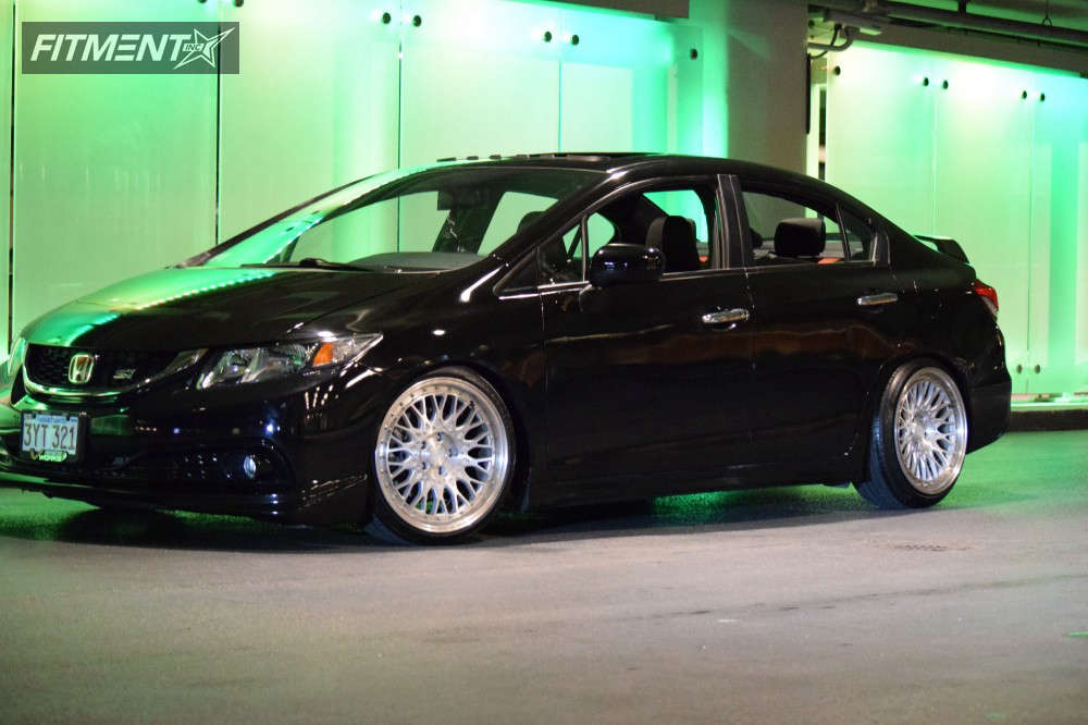 2015 Honda Civic Si with 18x8.5 VIP Modular VRC 110 and Nankang 205x40 ...