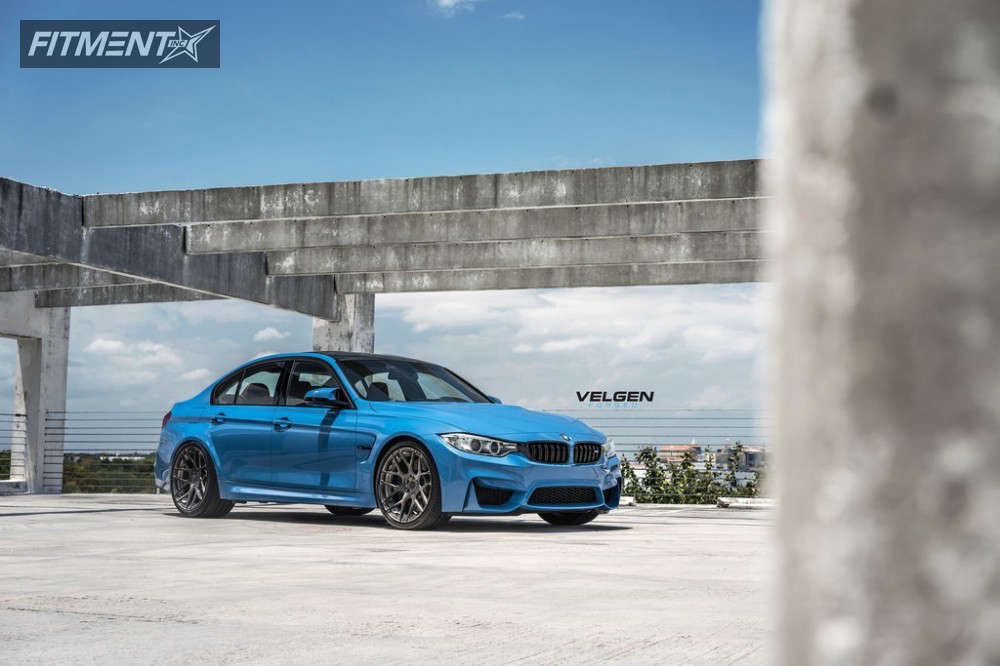 2016 BMW M3 Base with 20x9.5 Velgen VFDB7 and Pirelli 265x30 on ...