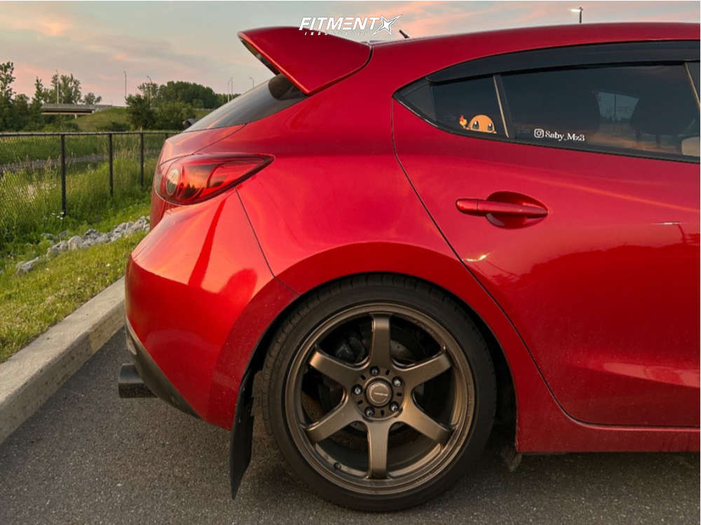 2014 Mazda 3 Sport GS with 18x8.5 Superspeed Rf06rr and Momo 225x40 on ...