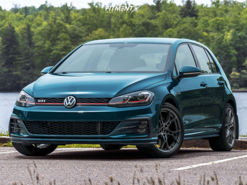 2018 Volkswagen GTI S with 18x8 Enkei Vulcan and Michelin 225x40 on ...