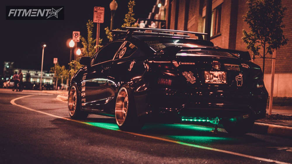 2015 Honda Civic Si with 18x8.5 STR 514 and Ironman 225x45 on Lowering ...