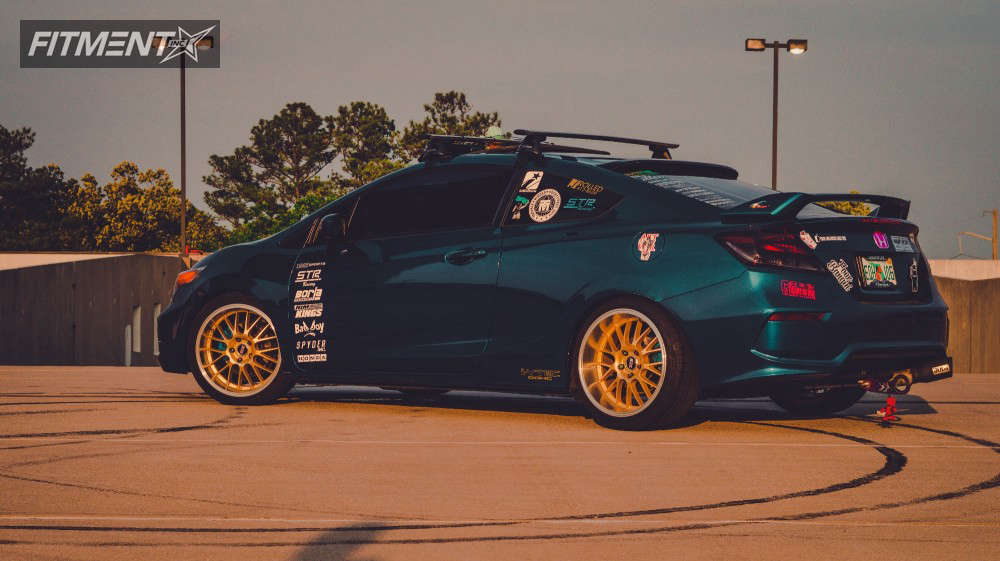 2015 Honda Civic Si with 18x8.5 STR 514 and Ironman 225x45 on Lowering ...