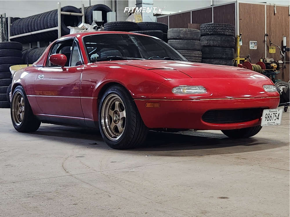 1992 Mazda Miata Base with 15x7.5 Konig Candy and Yokohama 195x55 on ...