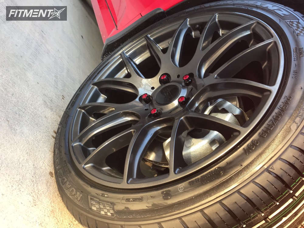 2017 Honda Civic LX with 18x8.5 ESR Sr12 and Rydanz 245x40 on Stock ...