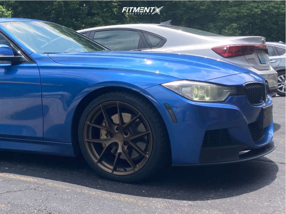 2013 BMW 335i XDrive Base with 19x8.5 Aodhan Aff7 and Continental 245x35 on Stock Suspension ...