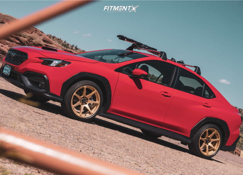 2022 Subaru WRX Premium with 18x9.5 Motegi Mr154 and Dunlop 245x40 on Stock Suspension | 2701486 ...