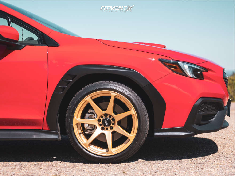 2022 Subaru WRX Premium with 18x9.5 Motegi Mr154 and Dunlop 245x40 on Stock Suspension | 2701486 ...
