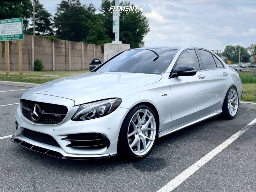 2017 Mercedes-Benz C43 AMG 4Matic with 19x8.5 Aodhan Aff7 and Continental 225x40 on Lowering ...
