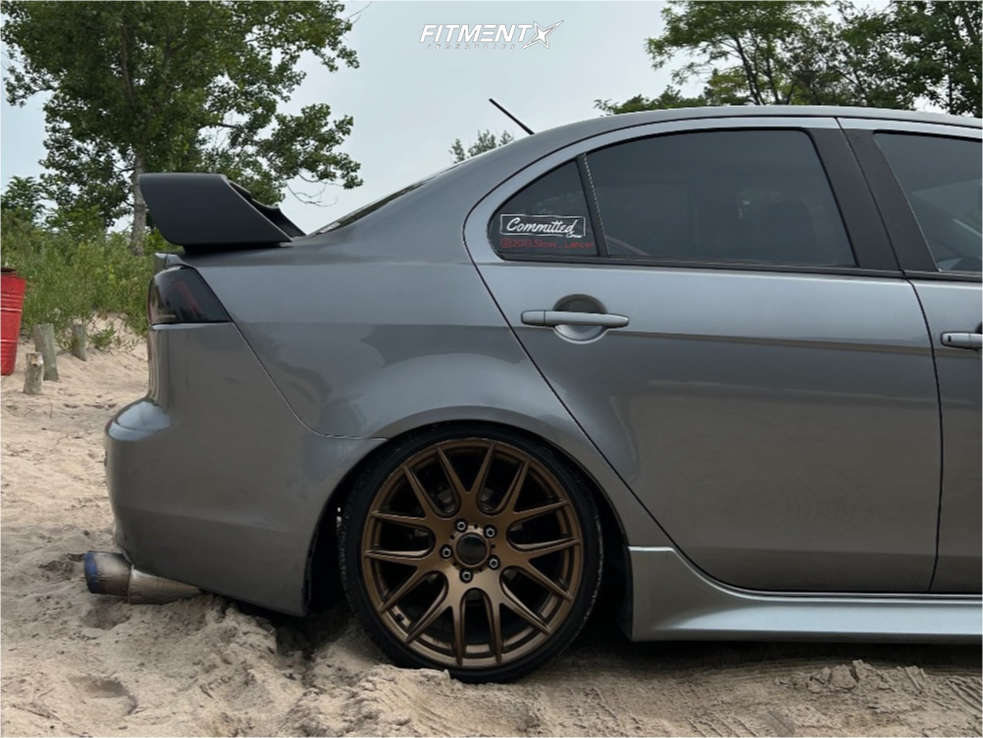 2013 Mitsubishi Lancer ES with 18x8 Dai Alloys Autobahn and Farroad ...