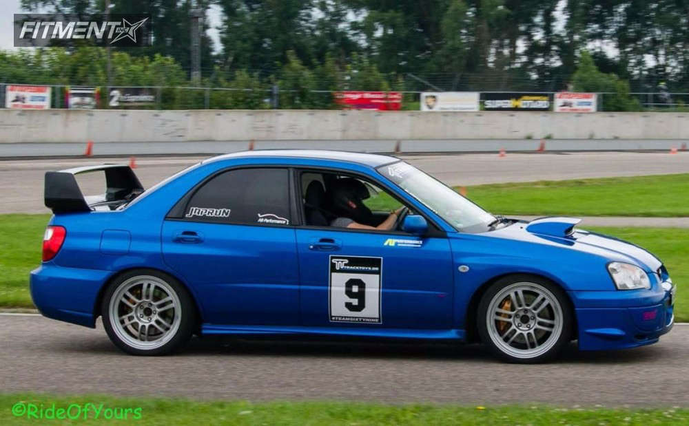 2004 Subaru WRX STI Base with 18x8 Enkei RPF1 and Federal 225x40 on ...