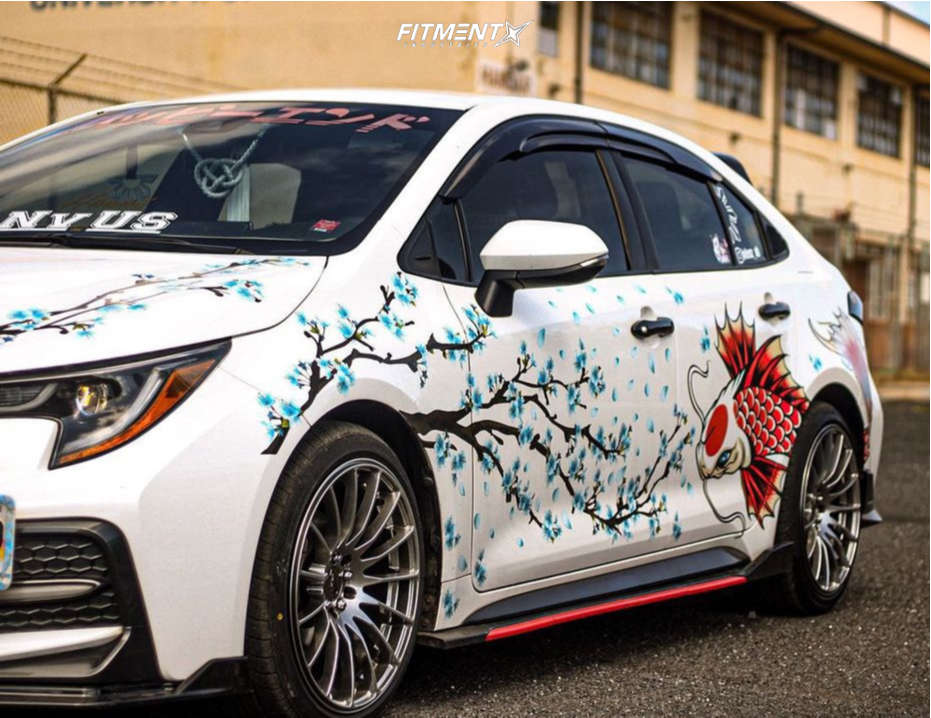 2021 Toyota Corolla SE with 18x8.75 XXR 550 and Vercelli 225x40 on ...