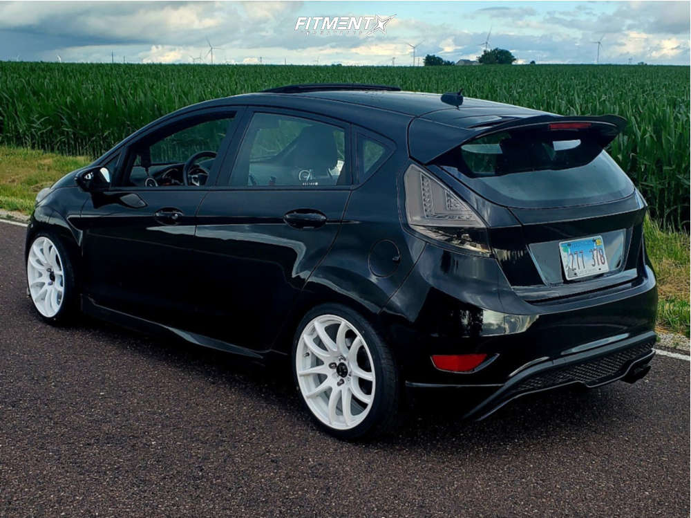 2017 Ford Fiesta ST with 17x8 Vors Tr4 and Yokohama 205x40 on Lowering ...