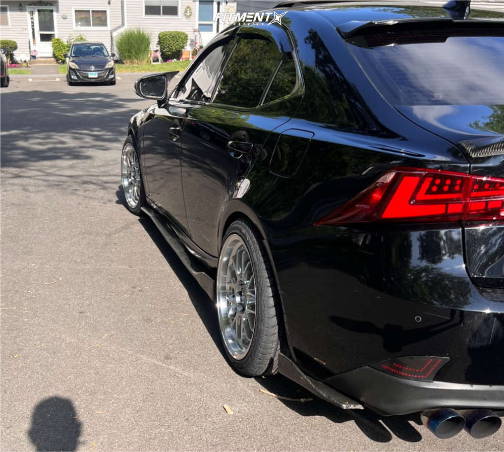 2017 Lexus IS300 Base with 18x8.5 F1R F21 and Summit 225x40 on Stock ...