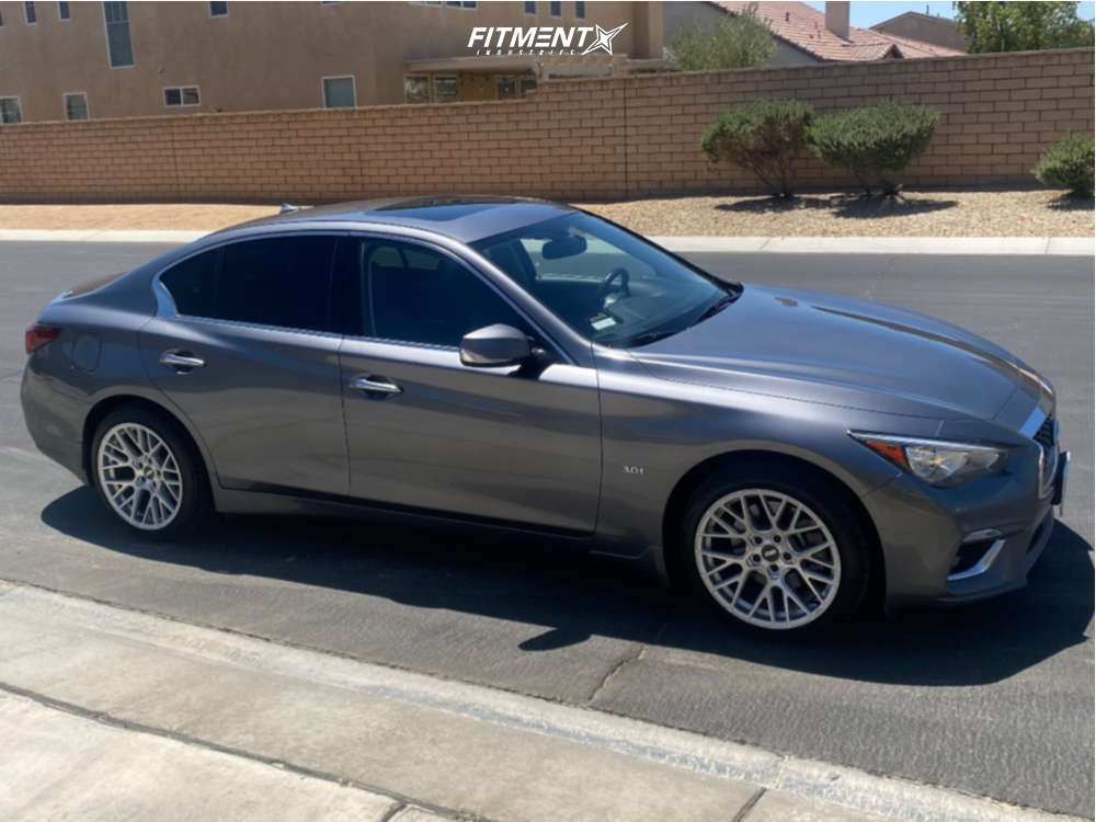 2019 INFINITI Q50 Luxe with 18x9.5 ESR Rf11 and Nitto 245x40 on Stock ...