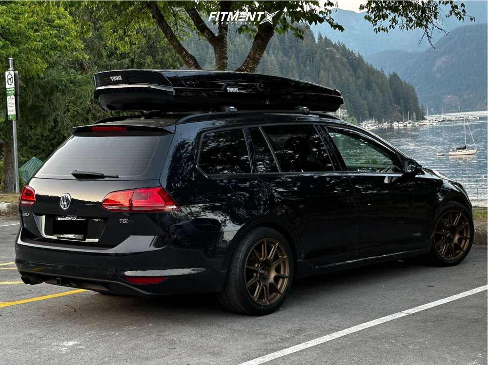 2015 Volkswagen Golf SportWagen S with 17x9 Apex Sm-10 and Yokohama ...