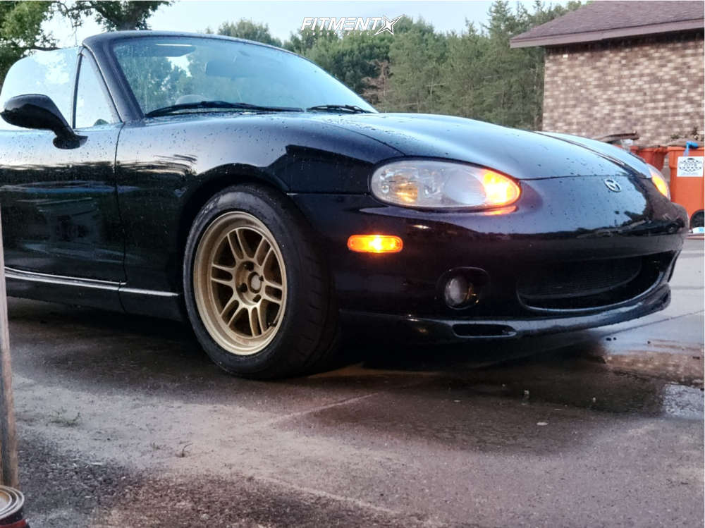 2000 Mazda Miata LS with 15x8 Enkei Rpf1 and Nitto 205x50 on Coilovers ...