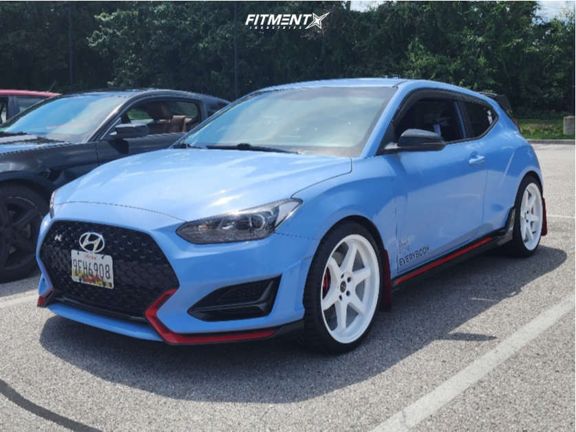 2020 Hyundai Veloster N Base with 19x9.5 Vors Tr37 and Michelin 235x35 ...