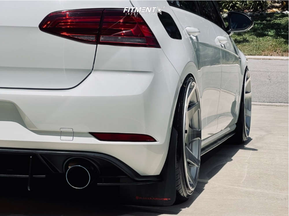 2020 Volkswagen GTI S with 19x9.5 MRR Hr3 and Vercelli 225x35 on Air ...