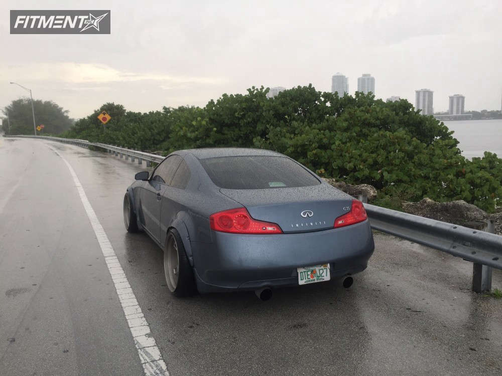 2007 INFINITI G35 2dr Coupe (3.5L 6cyl 6M) with 20x10 Verde Nova and ...
