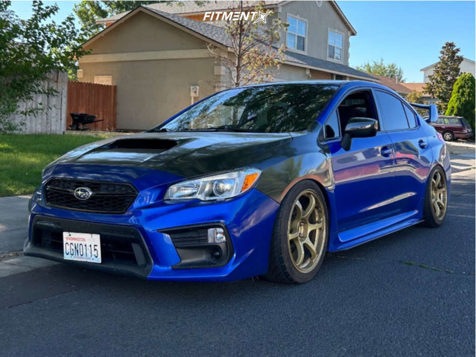 2019 Subaru WRX Base with 18x9.5 Advan Racing Rg-d2 and Federal 245x40 ...