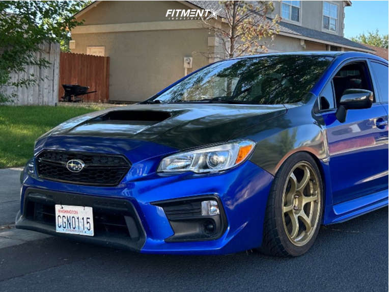 2019 Subaru WRX Base with 18x9.5 Advan Racing Rg-d2 and Federal 245x40 ...