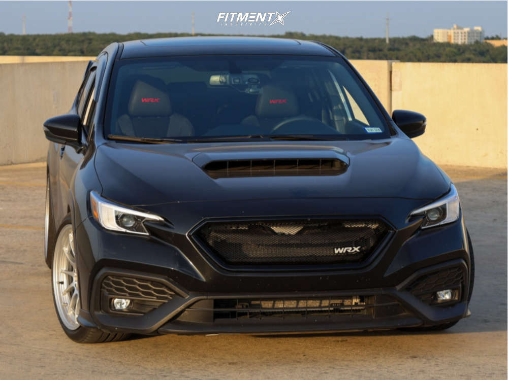 2022 Subaru WRX Limited with 18x9.5 Enkei Nt03m and Dunlop 245x40 on ...