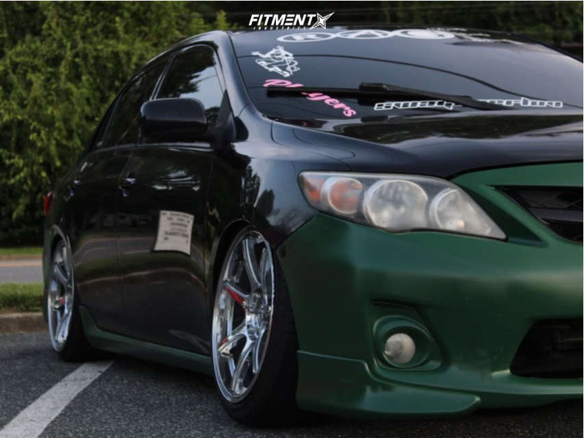 2012 Toyota Corolla S with 18x8.5 Anovia Kano and Atrezzo 215x35 on ...