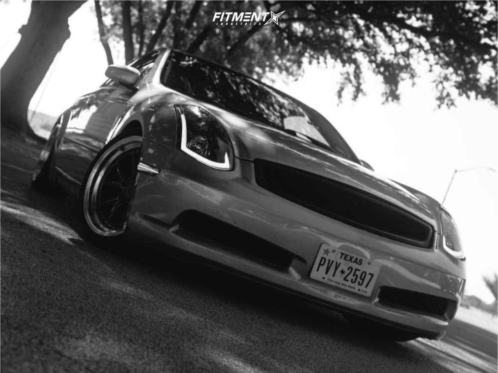 2004 INFINITI G35 Base with 18x9.5 Aodhan Ds08 and Vercelli 255x35 on ...