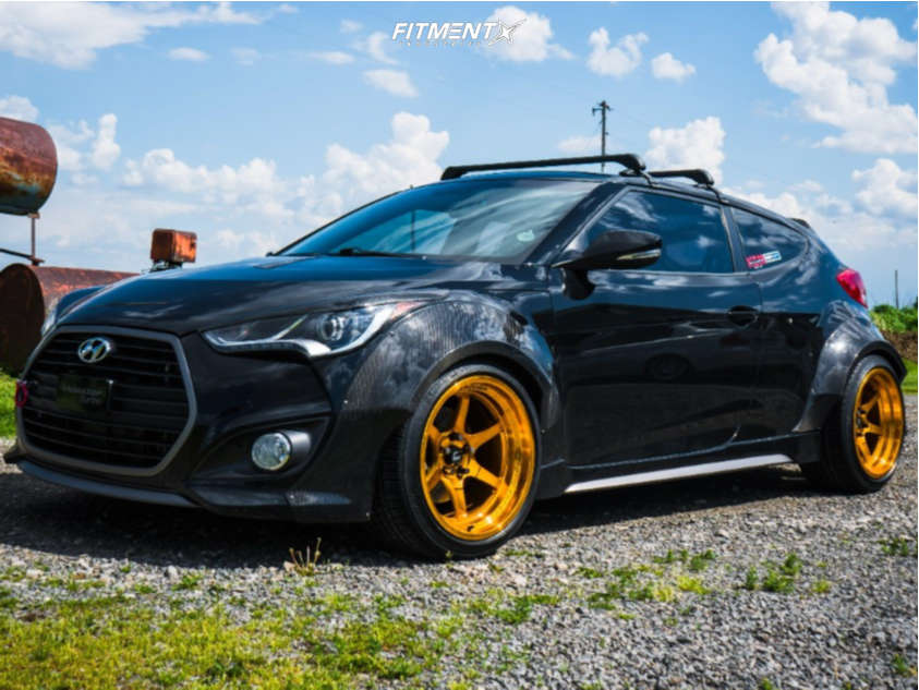 2016 Hyundai Veloster Turbo with 18x11 Cosmis Racing Xt-006r and ...