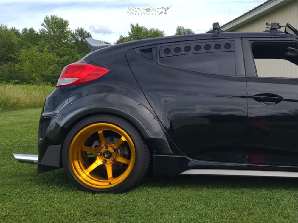 2016 Hyundai Veloster Turbo with 18x11 Cosmis Racing Xt-006r and ...