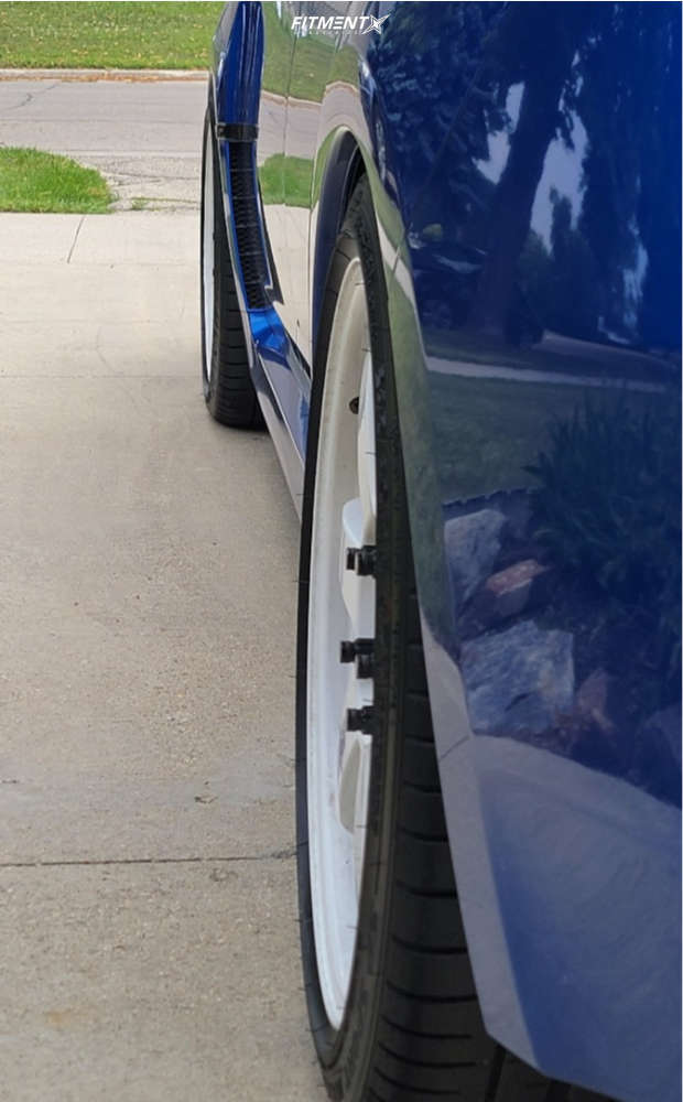 2007 Subaru Impreza WRX STI with 18x8.5 Volk Te37 and Dunlop 245x40 on ...