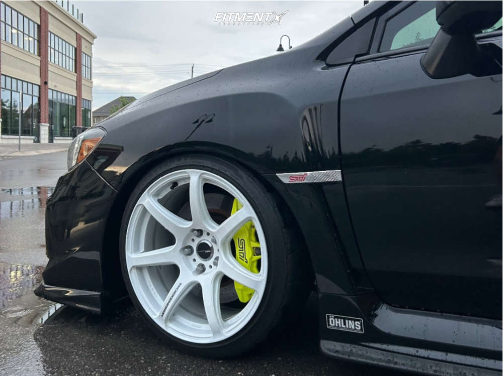 2021 Subaru WRX STI Limited with 18x9.5 Work Emotion T7r and Firestone ...
