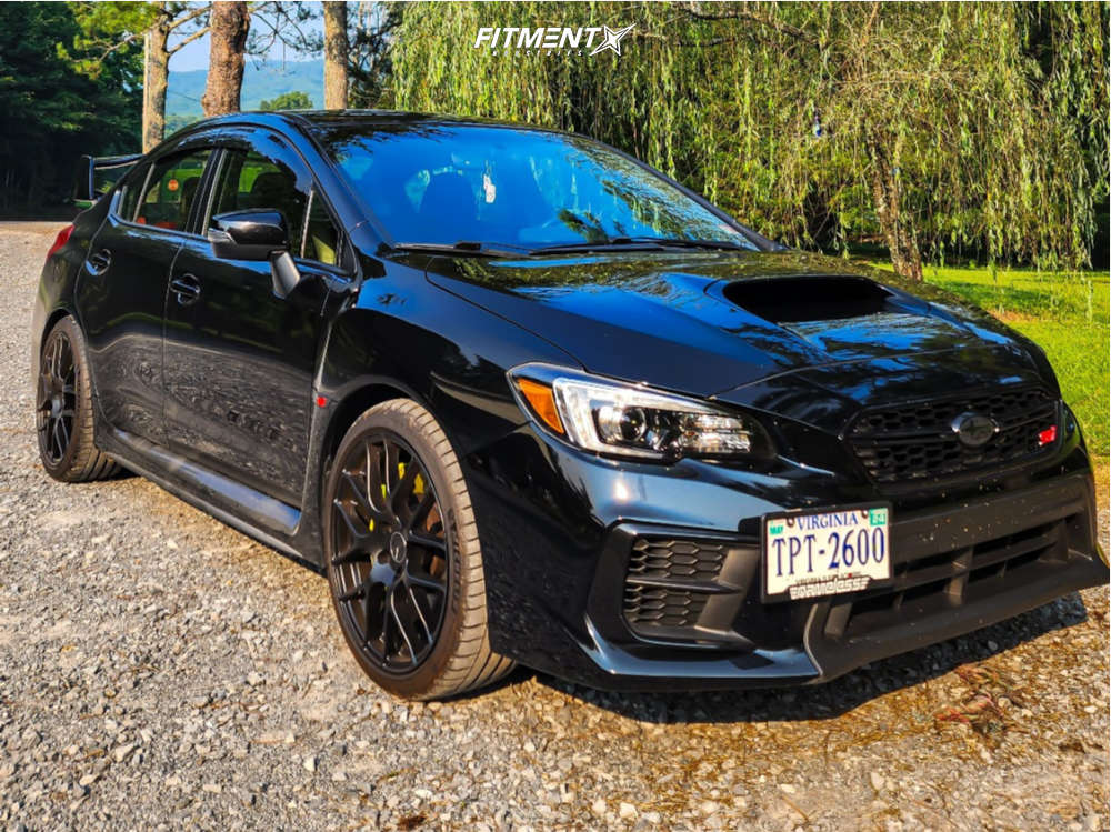 2020 Subaru WRX STI Base with 19x8.5 Enkei Raijin and Michelin 245x35 on Stock Suspension ...