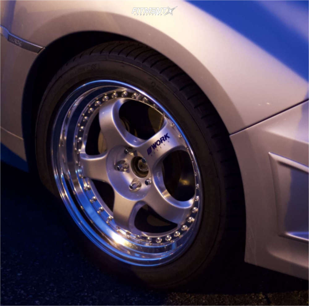 2011 Subaru Impreza WRX with 18x8.5 Work Meister S1 3p and Michelin ...
