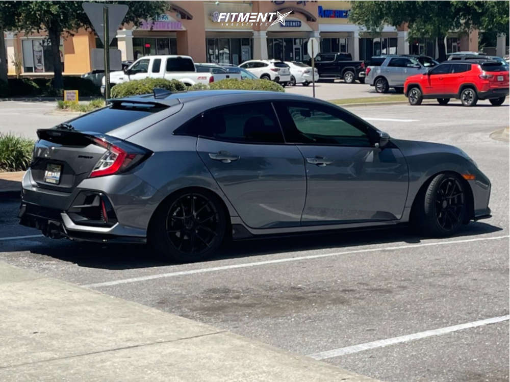 2021 Honda Civic Sport with 18x8.5 AVID1 SL02 and Delinte 225x35 on ...