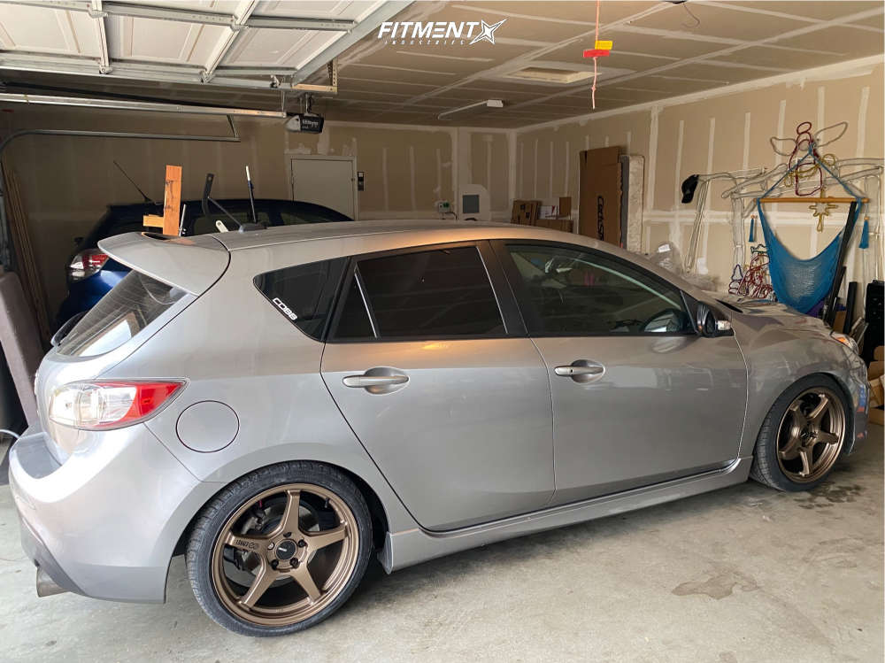 2013 Mazda 3 Mazdaspeed with 18x8.5 Enkei Ts-5 and Vercelli 225x40 on Coilovers | 2725174 ...