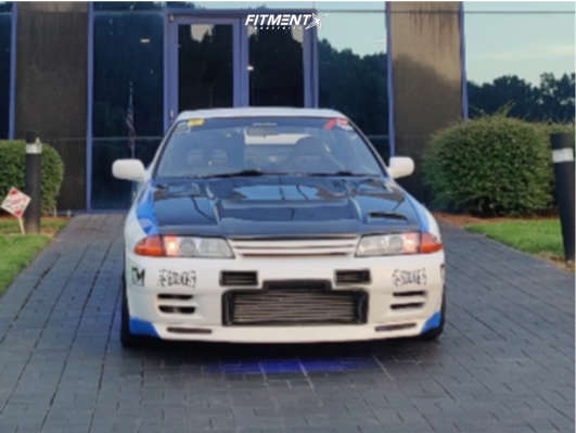1990 Nissan Skyline GT-R with 18x9.5 Enkei RPF1 and Michelin 265x35 on ...