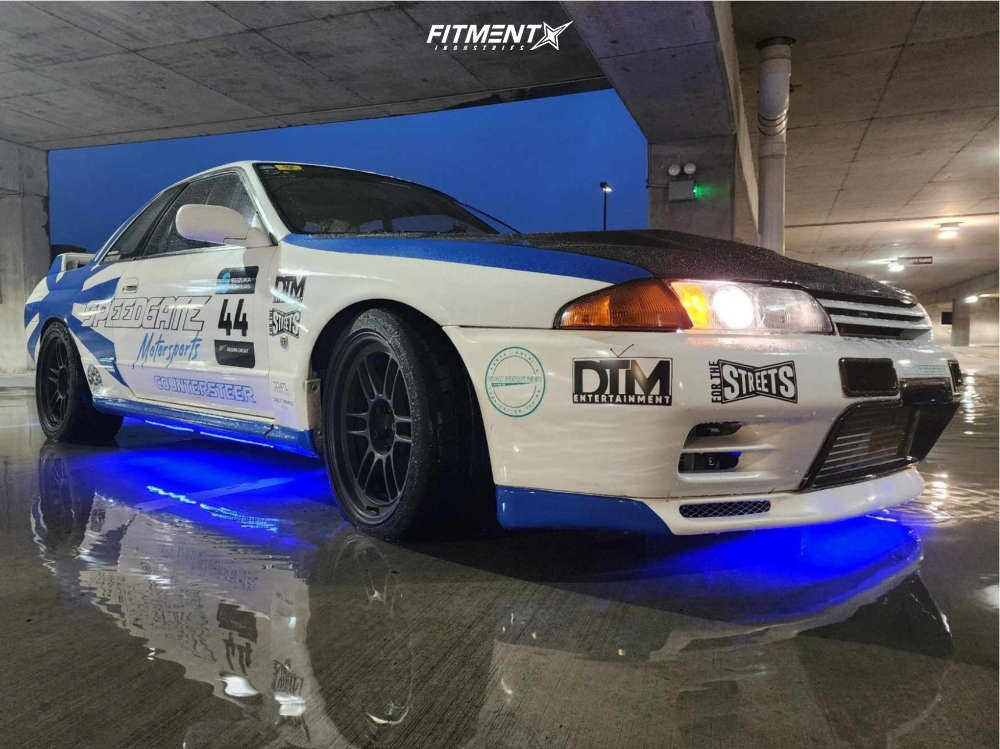1990 Nissan Skyline GT-R with 18x9.5 Enkei RPF1 and Michelin 265x35 on ...