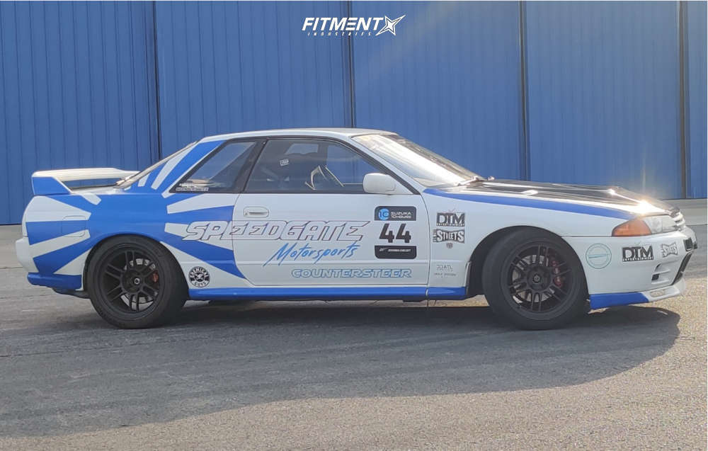 1990 Nissan Skyline GT-R with 18x9.5 Enkei RPF1 and Michelin 265x35 on ...