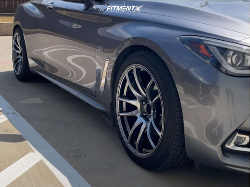 2018 INFINITI Q60 Luxe with 19x9.5 Vors Tr4 and Michelin 255x40 on ...
