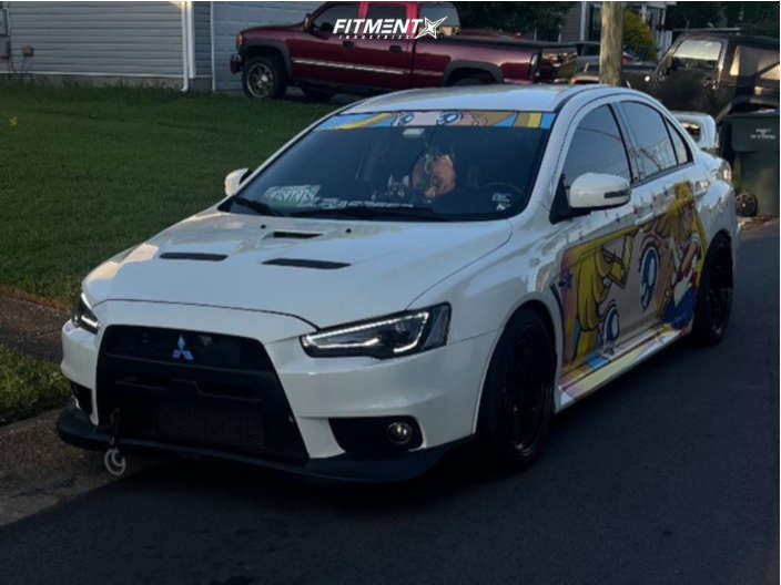 2015 Mitsubishi Lancer Evolution GSR with 18x9.5 Aodhan Ds05 and ...