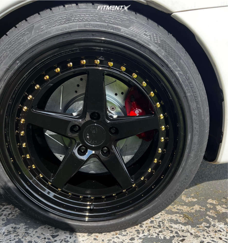 2015 Mitsubishi Lancer Evolution GSR with 18x9.5 Aodhan Ds05 and ...