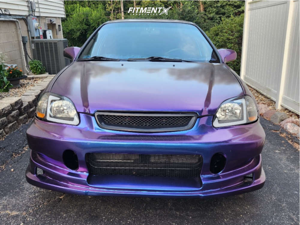 1998 Honda Civic HX with 17x7 Enkei Gw8 and Nitto 205x40 on Stock ...