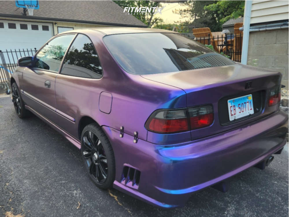 1998 Honda Civic HX with 17x7 Enkei Gw8 and Nitto 205x40 on Stock ...
