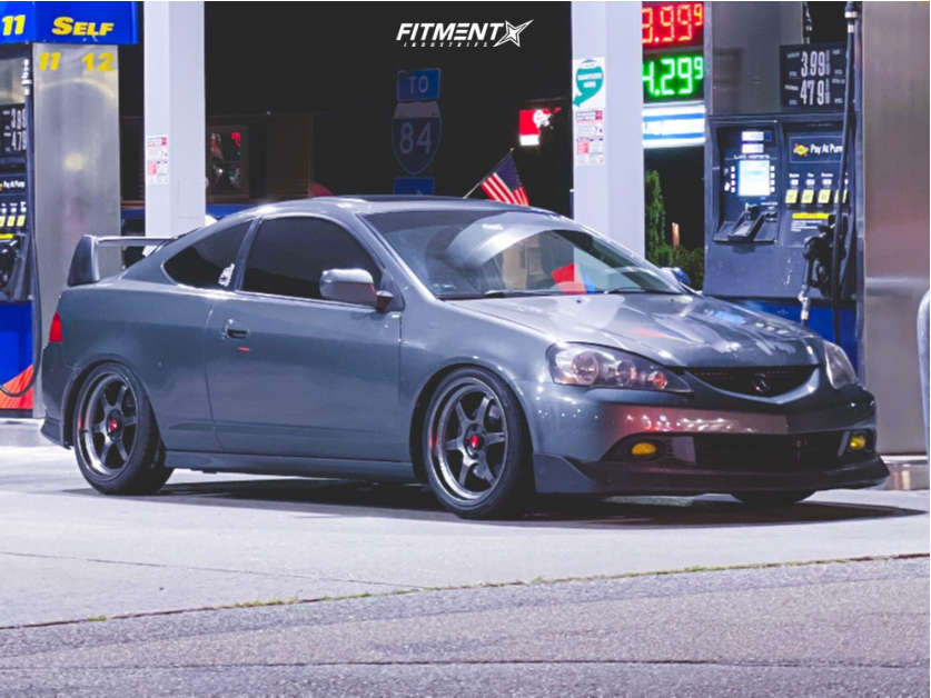 2005 Acura RSX Base with 18x8.5 Aodhan Ah08 and Lexani 215x35 on Coilovers | 2730790 | Fitment ...
