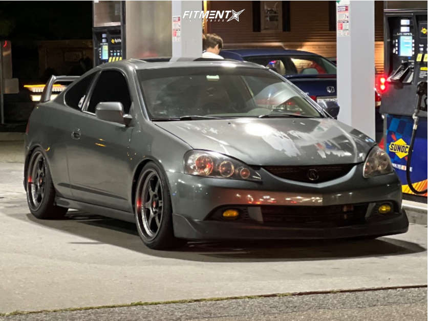 2005 Acura RSX Base with 18x8.5 Aodhan Ah08 and Lexani 215x35 on Coilovers | 2730790 | Fitment ...