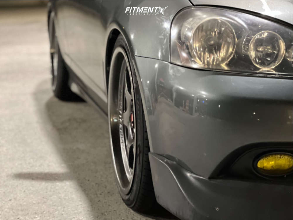 2005 Acura RSX Base with 18x8.5 Aodhan Ah08 and Lexani 215x35 on Coilovers | 2730790 | Fitment ...
