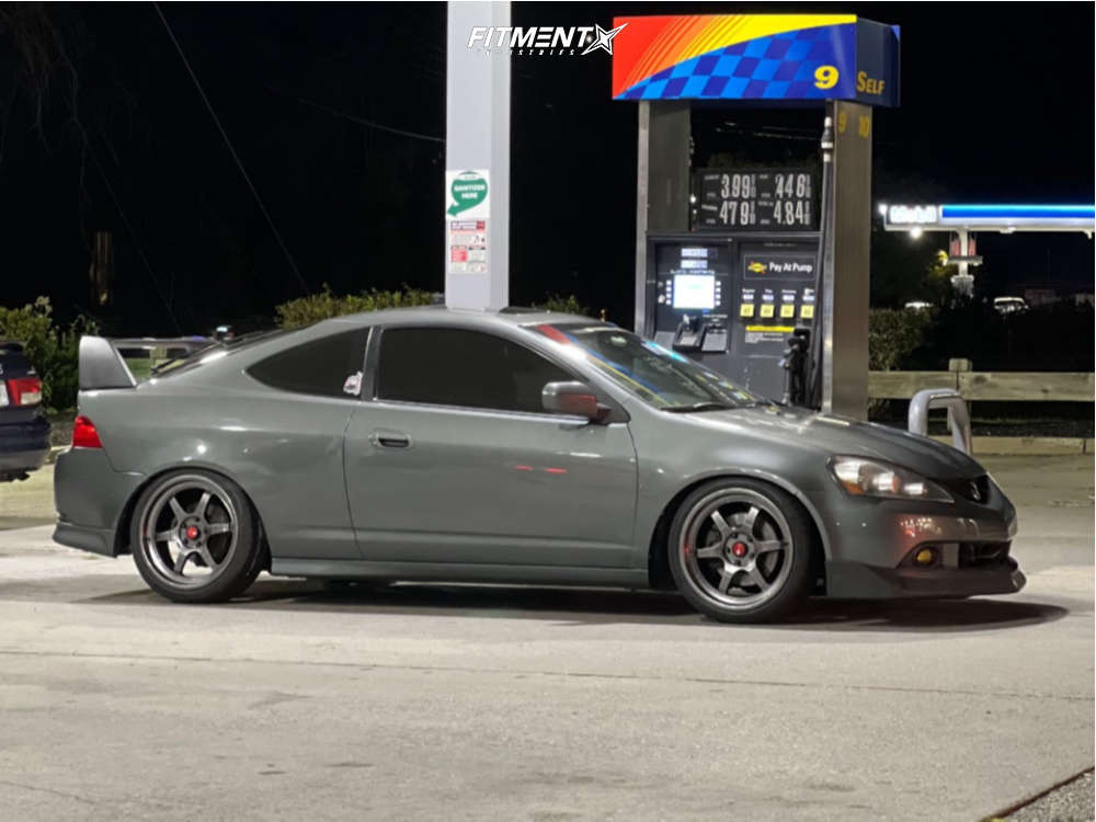 2005 Acura RSX Base with 18x8.5 Aodhan Ah08 and Lexani 215x35 on Coilovers | 2730790 | Fitment ...