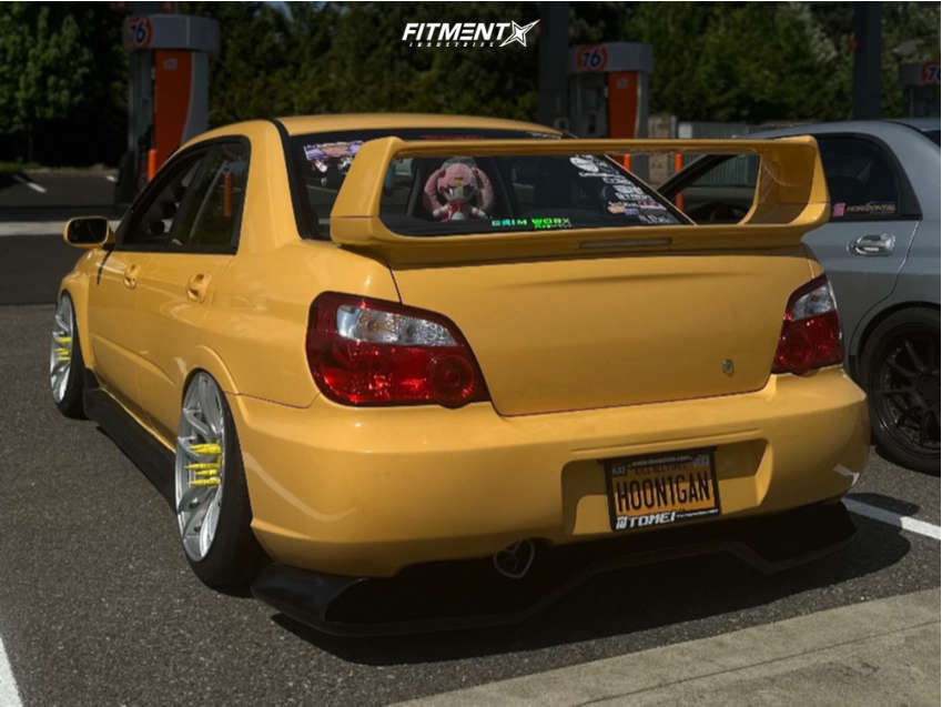 2002 Subaru Impreza WRX with 18x9.5 ESR Cs8 and Laufenn 225x40 on Air ...